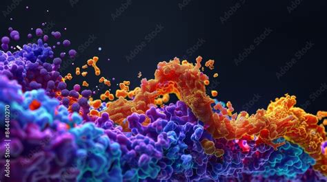A Cryogenic Electron Microscopy Image Capturing The Degradation Of A Protein By A Proteasome