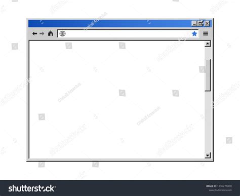 Retro Internet Browser Window Stylized Old Stock Vector Royalty Free Shutterstock