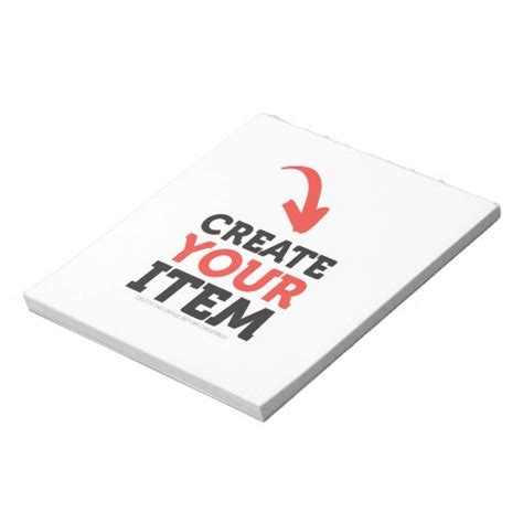 create your own diy custom upload your design notepad zazzle