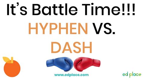 Upper Key Stage 2 English Lesson Dashes And Hyphens Youtube