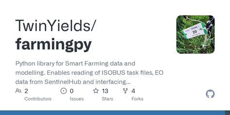 Github Twinyields Farmingpy Python Library For Smart Farming Data And Modelling Enables