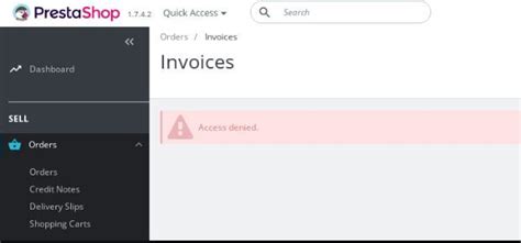 back office access denied prestashop eva montero digital agency