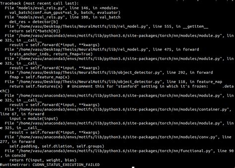 runtimeerror cudnn status execution failed · issue 95 · rowanz neural