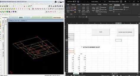 Mark Batara On Linkedin Staad Openstaad Macro Excelmacro