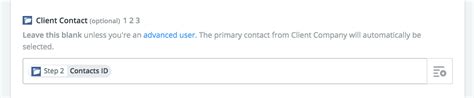 zapier client contact id