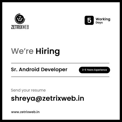 Puja Halani On Linkedin Career Androiddeveloper Itjobs Ahmedabaditjobs Zetrixweb