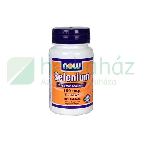 NOW SELENIUM 100MCG TABLETTA 100DB - Herbaház