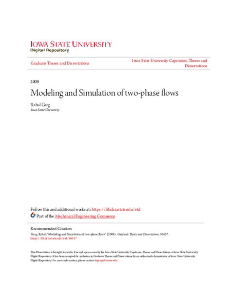 pdf modeling and simulation of two phase flows