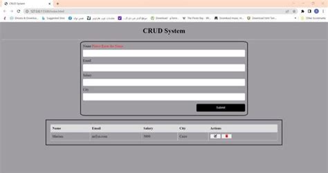 Solved Create Project Implement Crud Operation Using Js The