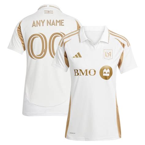 Womens Lafc Adidas White 2025 Secondary Replica Custom Jersey