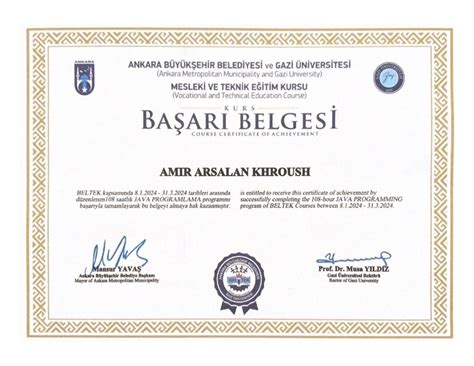 I Have Successfully Completed A Java Programming Certificate Program