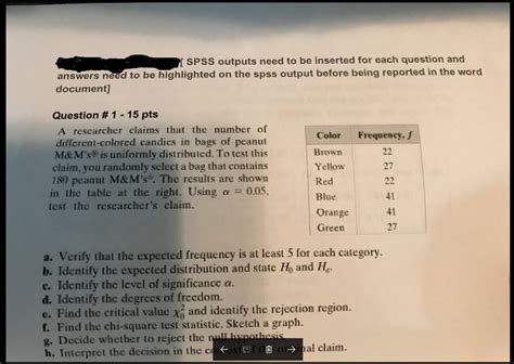 Solved SPSS Outputs Need To Be Inserted For Each Question Chegg