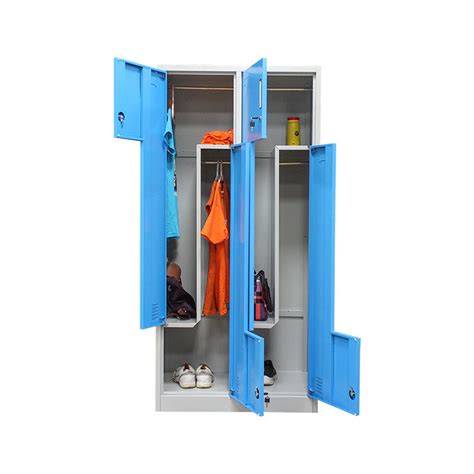Steel Furniture New 2 Tier Door Muti Function L Shape Locker Z Shape School Gym Metal Locker