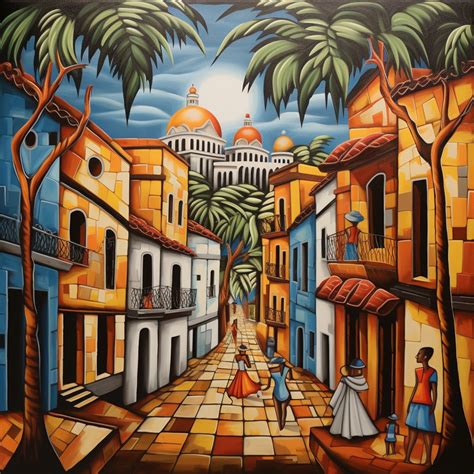 Seven Digital Art Prints Cuba Wall Decor Bold Primary Colours Instant