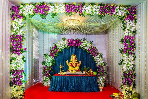 Flower Design For Ganpati Decoration At Cecil Messer Blog