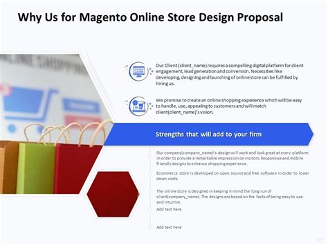 magento online store design proposal powerpoint presentation slides