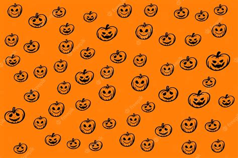 Premium Vector Halloween Pumpkins Texture