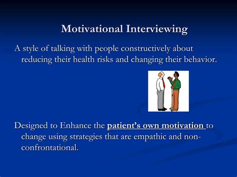 Ppt Motivational Interviewing For Weight Loss And Exercise Powerpoint Presentation Id1462691