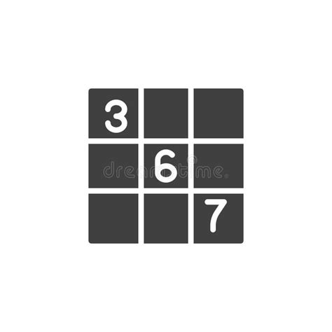 Sudoku Puzzle Game Vector Icon Stock Vector Illustration Of Clipart Graphics
