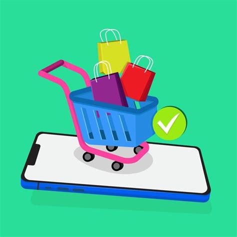 Conceito De Compras Online Carrinho Como Carrinho De Compras No