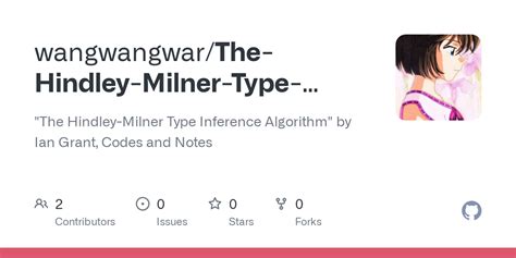 Github Wangwangwar The Hindley Milner Type Inference Algorithm The Hindley Milner Type
