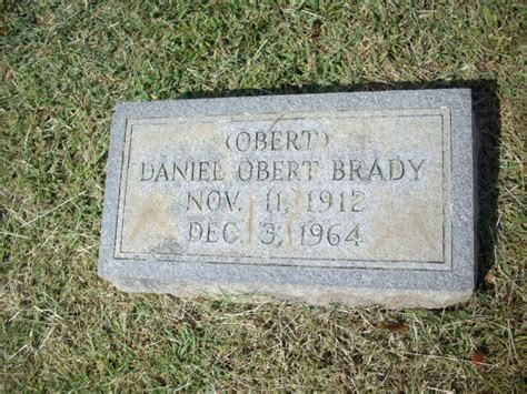 Daniel Obert Brady 1912 1964 Memorial Find A Grave