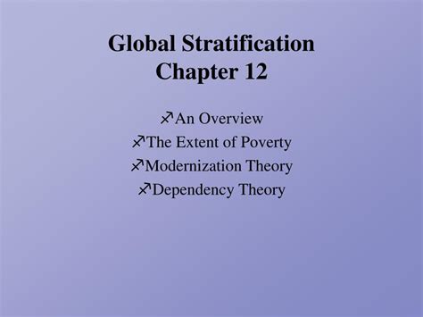 Ppt Global Stratification Chapter 12 Powerpoint Presentation Free