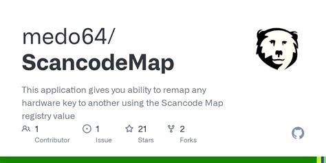 GitHub Medo ScancodeMap This Application Gives You Ability To Remap Any Hardware Key To