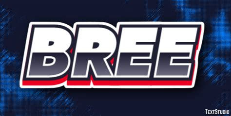 Bree Text Effect And Logo Design Name