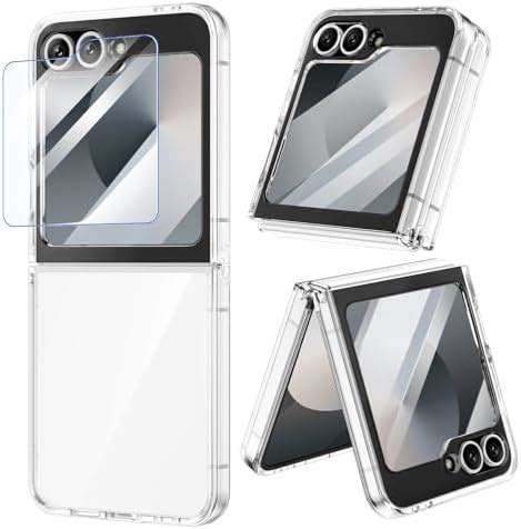 Vego For Samsung Galaxy Z Flip 6 Case With Screen Protector Full Clear Tpu