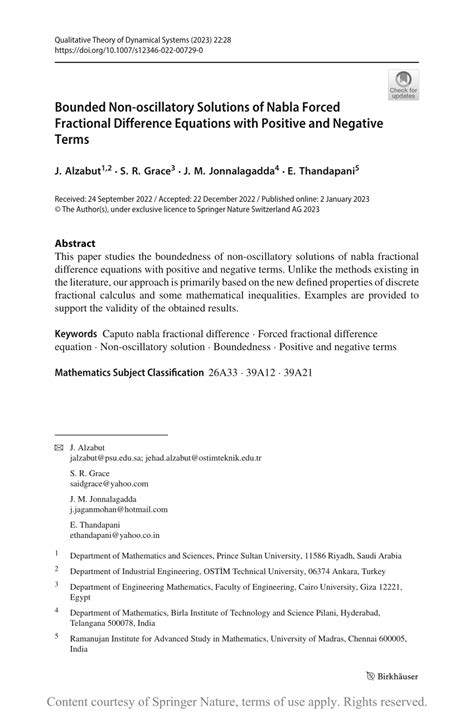 Qualitative Theory Of Dynamical Systems Bounded Non Oscillatory