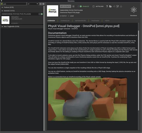 Omnipvd Physx Visual Debugger — Omni Physics