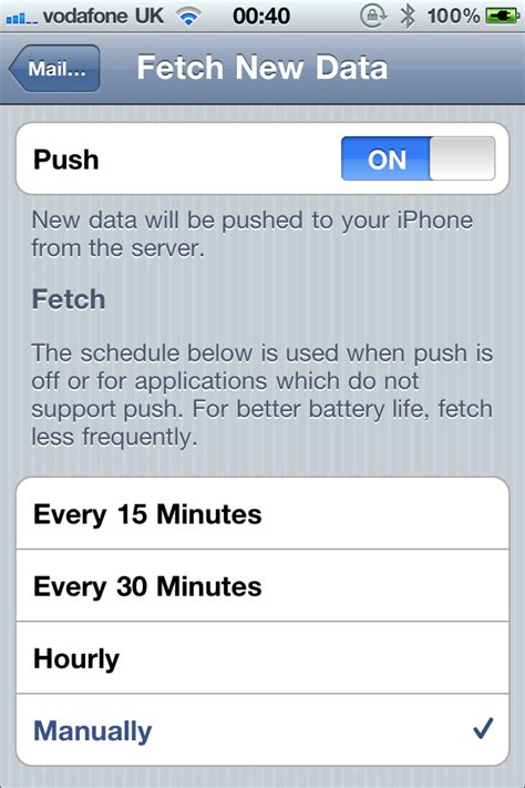 IOS Configuring Email The Power Of Push