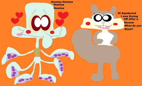 Squidward And Sandy Together