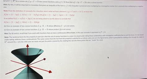 Solved A Let R Be A Convex Set Fig Rtwo Convex Chegg Com
