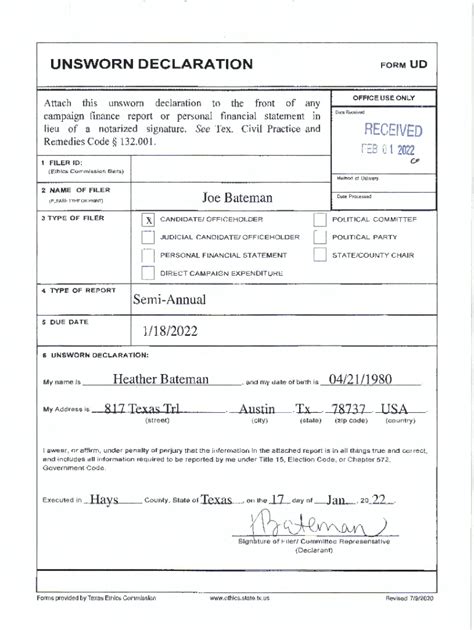 Forumstopicaffidavit Or Unsworn Declaration Form Sample