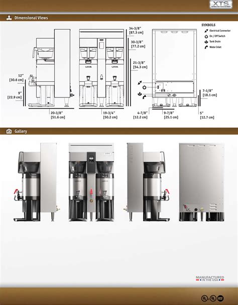 Fetco Cbs 2140 Xts Series Specification Sheet
