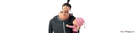 Despicable Me 3 Animated Movie Gru Poses Cute With His Beautiful Girls