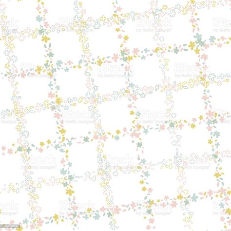 꽃 벡터 원활한 패턴입니다 간단한 양식에 일치시키는 꽃 배경입니다 0명에 대한 스톡 벡터 아트 및 기타 이미지 0명 귀여운 기하 도형 Istock