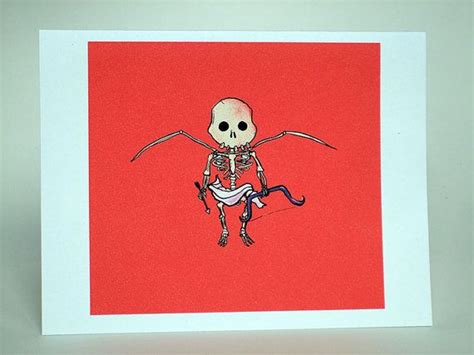 Cupid Skeleton Card Cupid Cards Creepy