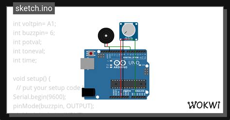 Buzzer Potentiometer Wokwi Esp32 Stm32 Arduino Simulator