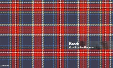 격자 무늬 자주색 빨간색 흰색 노란색 독특한 격자 무늬 크로스 라인 섬유 및 옷 스커트 또는 장식용 직물 디자인에 대한 이음새가 없습니다 벡터 일러스트 레이 션 격자무늬에