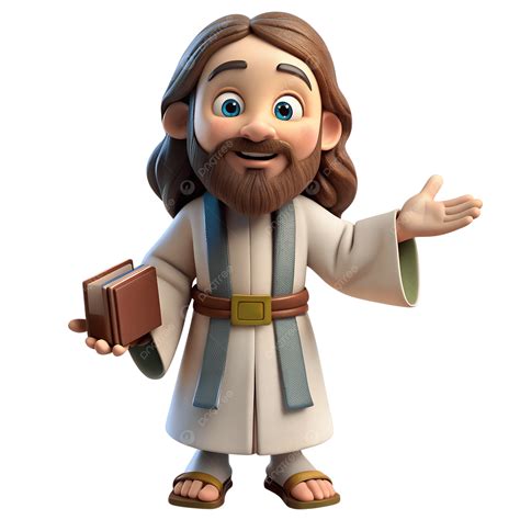 3d 卡通耶穌拿著一本書剪貼畫插圖 耶稣卡通 3d 耶穌剪貼畫 耶穌剪貼畫插圖png去背圖片素材免費下載，免摳圖設計圖案下載 Pngtree