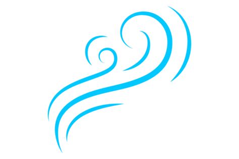 Blue Air Motion Lines Wind Symbol Stea Graphic By Ladadikart · Creative Fabrica