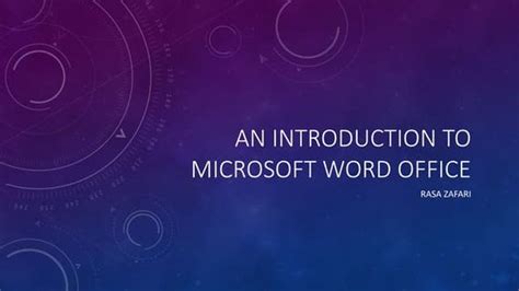Lesson 1 Understanding Ms Word 2016pptx