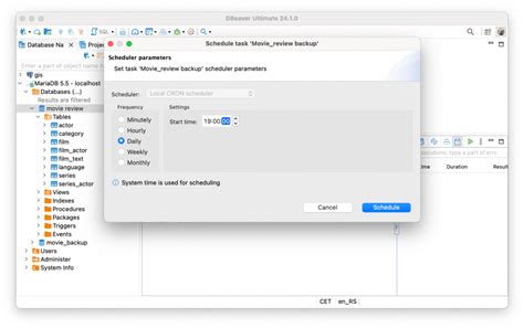 Backup And Restore Your Database In Dbeaver