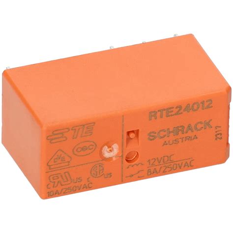TE Connectivity RTE24012 12V 8A DPCO Relay RTE24 | Rapid Online