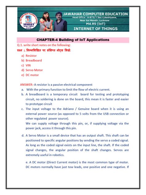 Chapter 4 Building Of Iot Applications Pdf