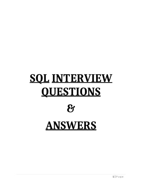 Sql Questions Pdf Database Index Sql Sql Questions Pdf Database Index Sql
