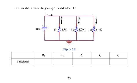 solved 3 calculate all currents by using current divider